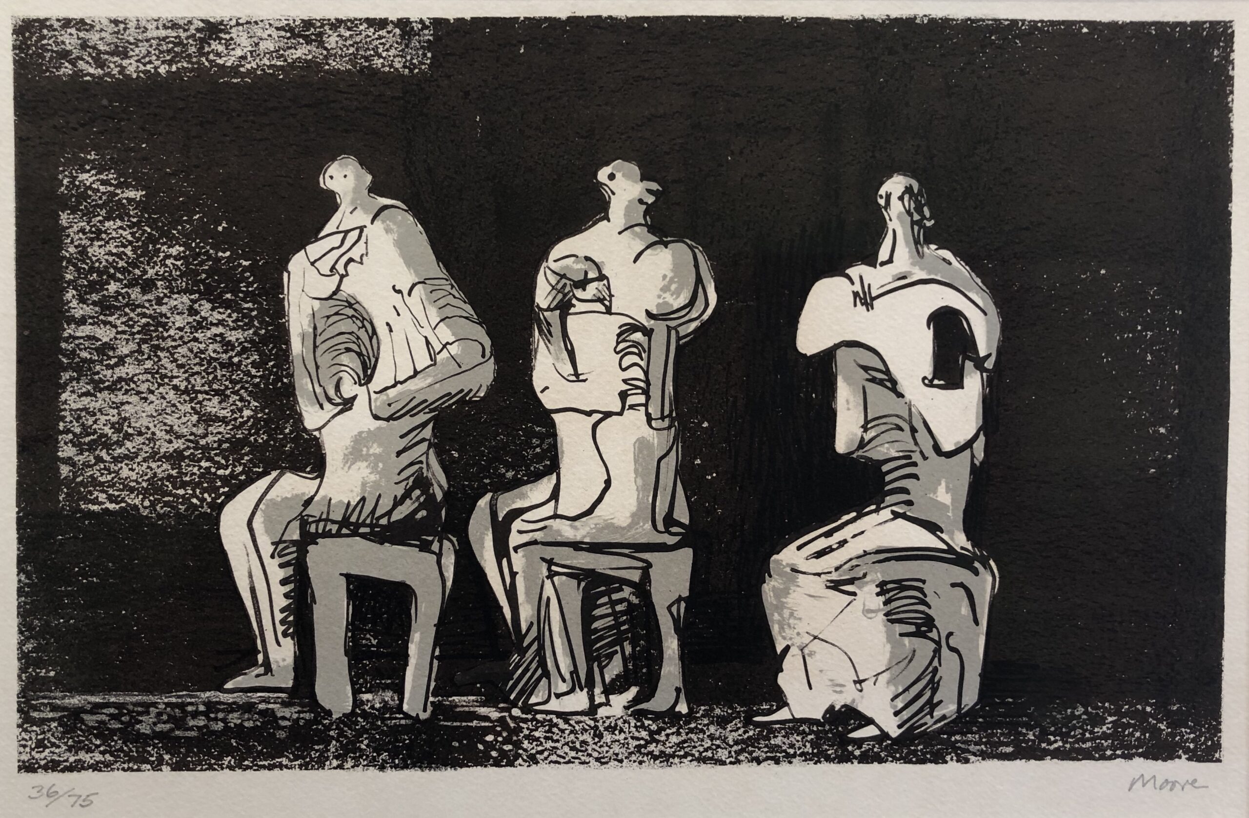 Three Seated Figures by Henry Moore | Printed Editions