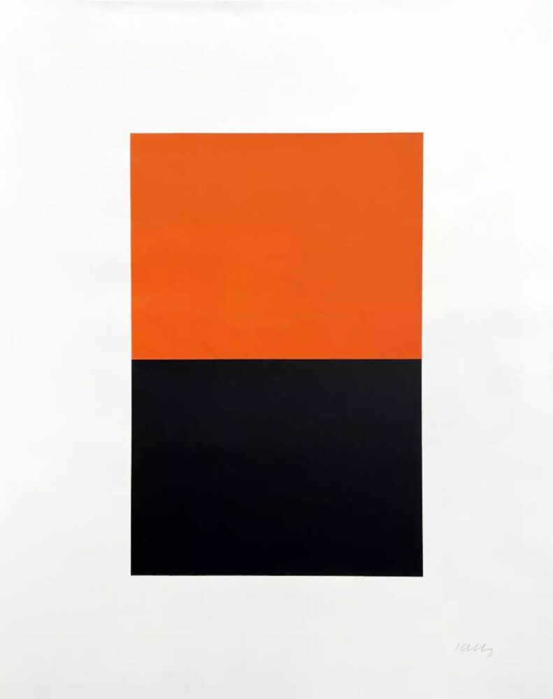 Untitled (Orange/Black) by Ellsworth Kelly | Printed Editions