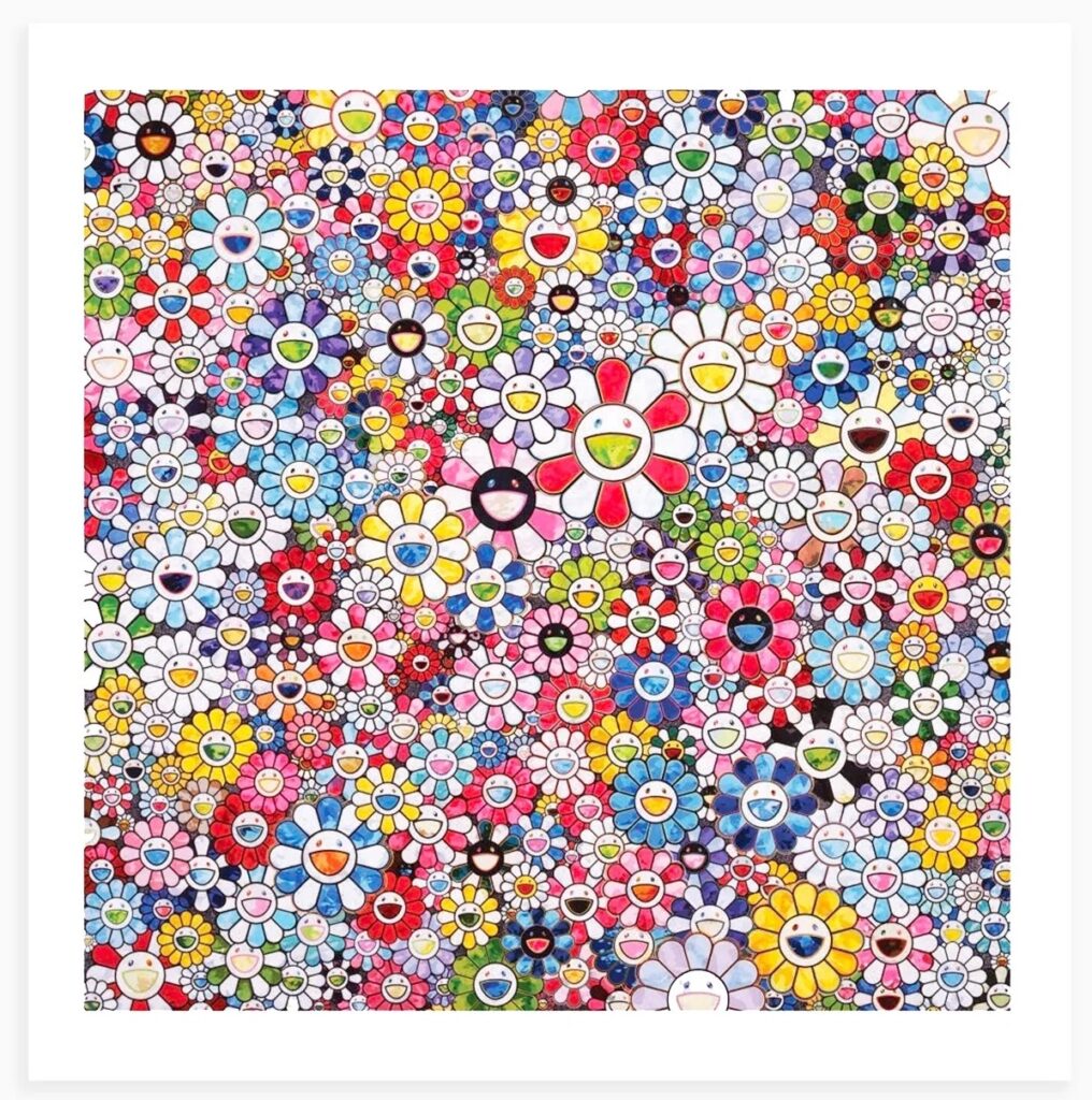 Flowers with Smiley Faces by Takashi Murakami | Printed Editions