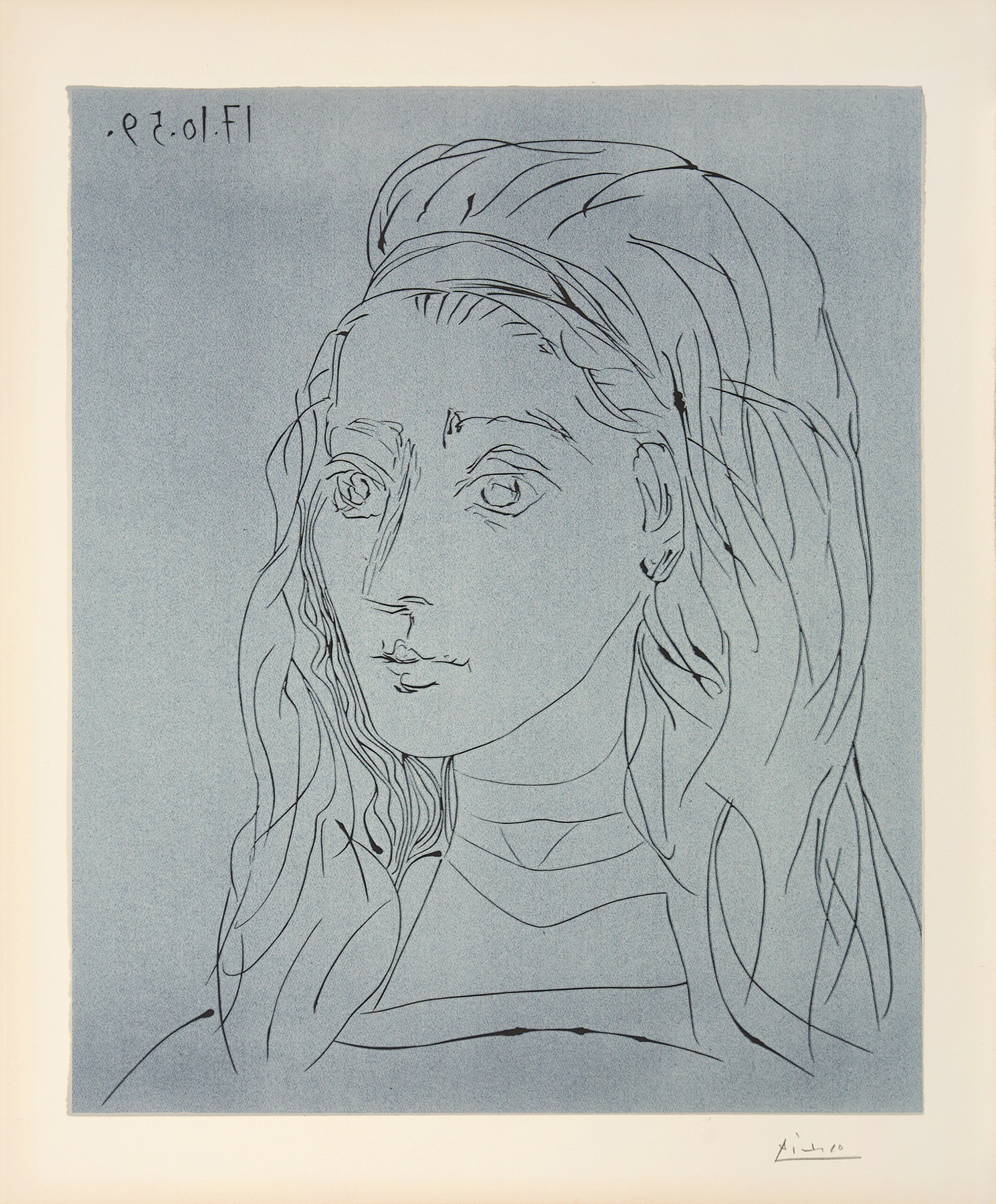 Portrait de Jacqueline by Pablo Picasso | Printed Editions
