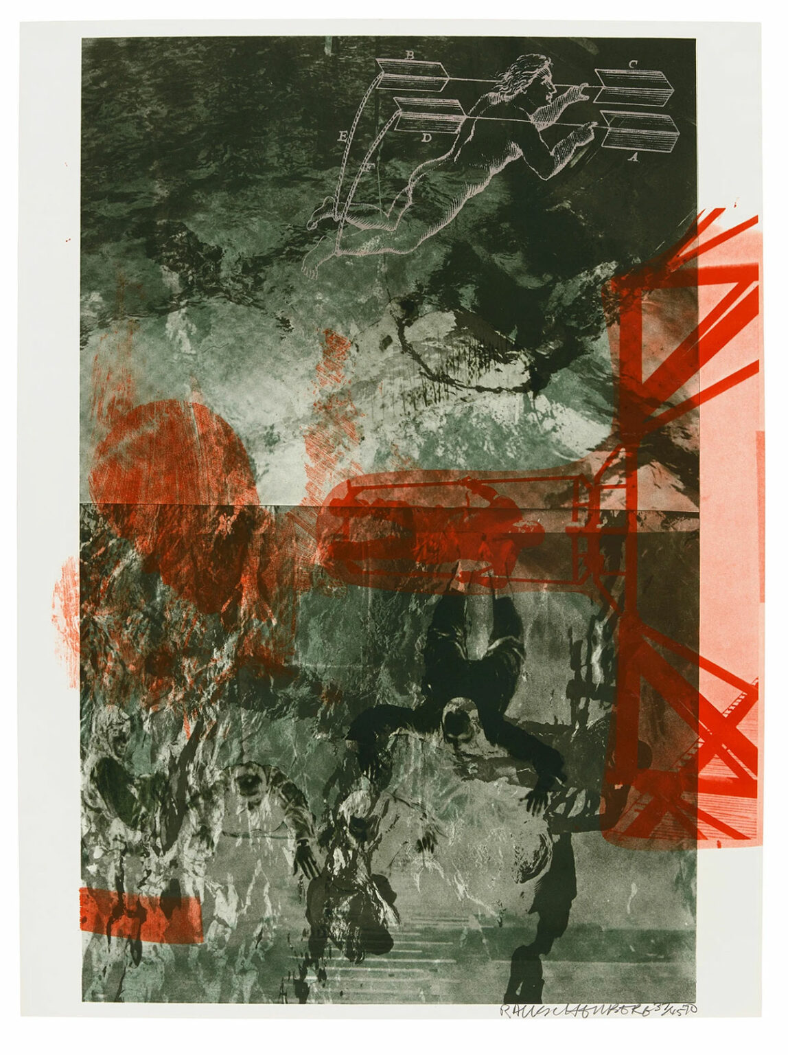 Bait (Stoned Moon Series) by Robert Rauschenberg | Printed Editions
