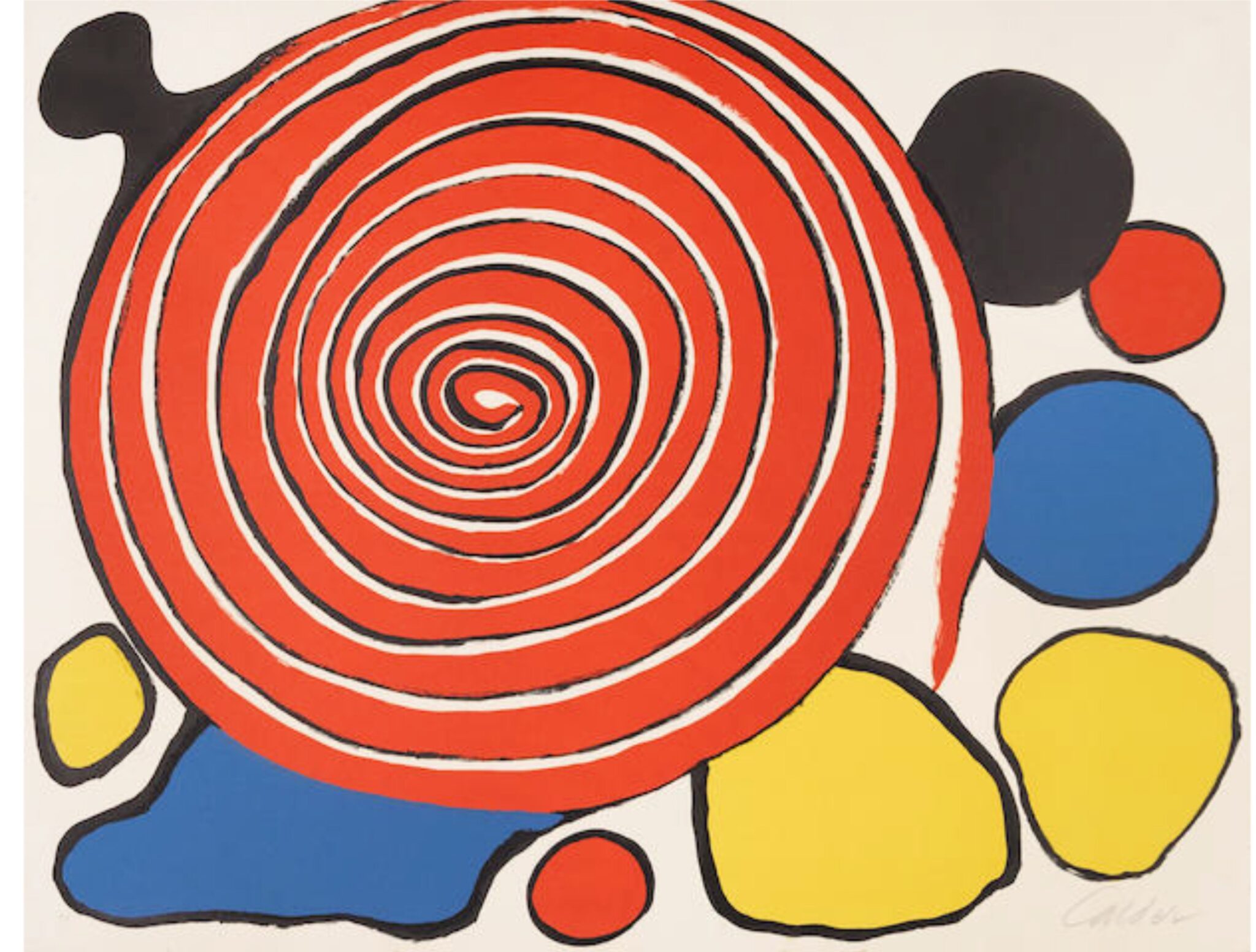 Untitled (Red Spiral) by Alexander Calder | Printed Editions