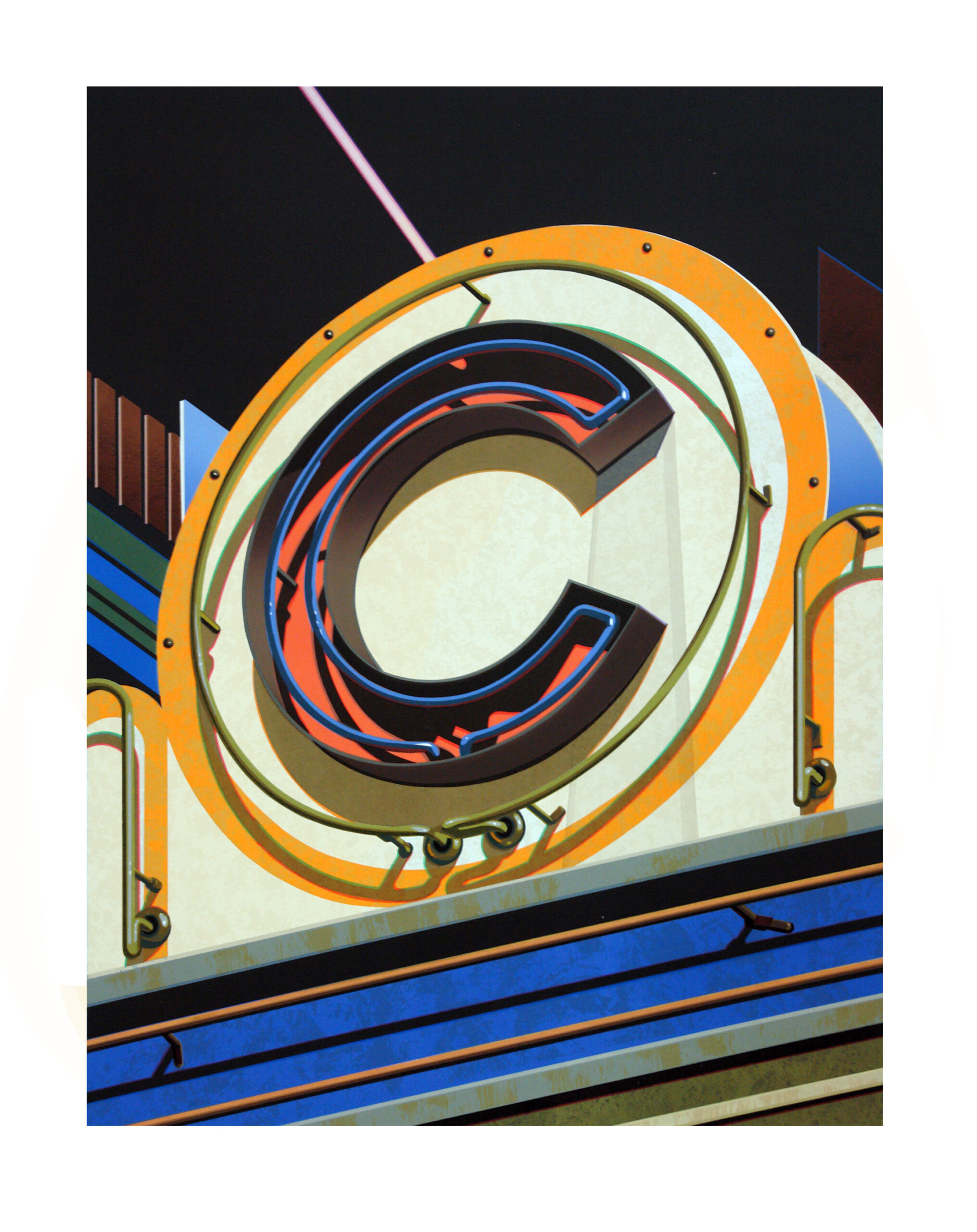 An American Alphabet: C by Robert Cottingham | Printed Editions