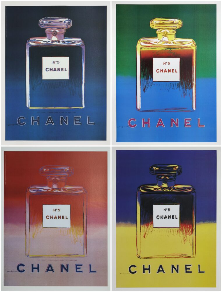 Chanel No. 5 (Suite of Four Posters) by Andy Warhol | Printed Editions